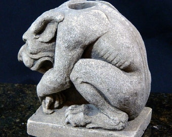 Gargoyles Green Man cast stone Sculpture by CastShadows on Etsy