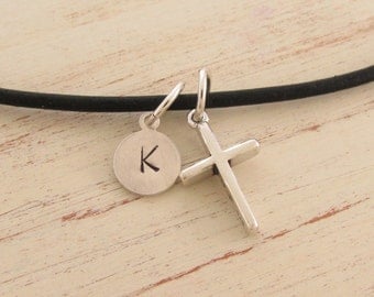 Boys cross necklace | Etsy