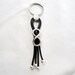 Infinity leather key fob leather key holder Leather by Caotik