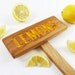 LEMONS Rustic Tree Sign Hand Routed Citrus Tree Marker