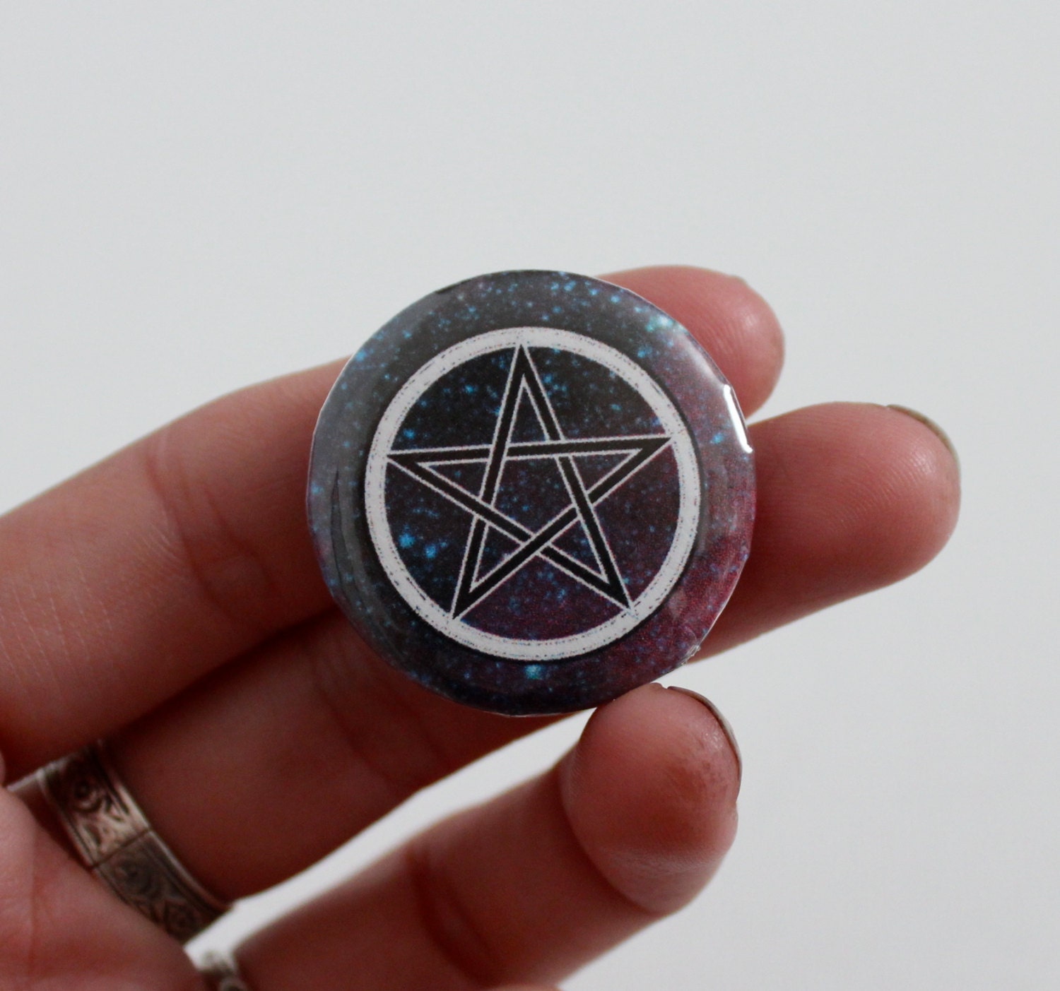 1″ Pentagram Space Cute Pinback Button – Funny Pinback Buttons For Everyone