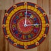 Fiesta Round Mosaic Clock