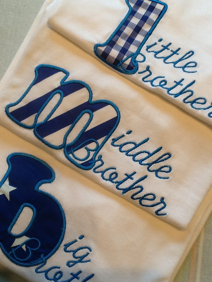 Big Brother Middle Brother & Little Brother by ThreadersBoutique