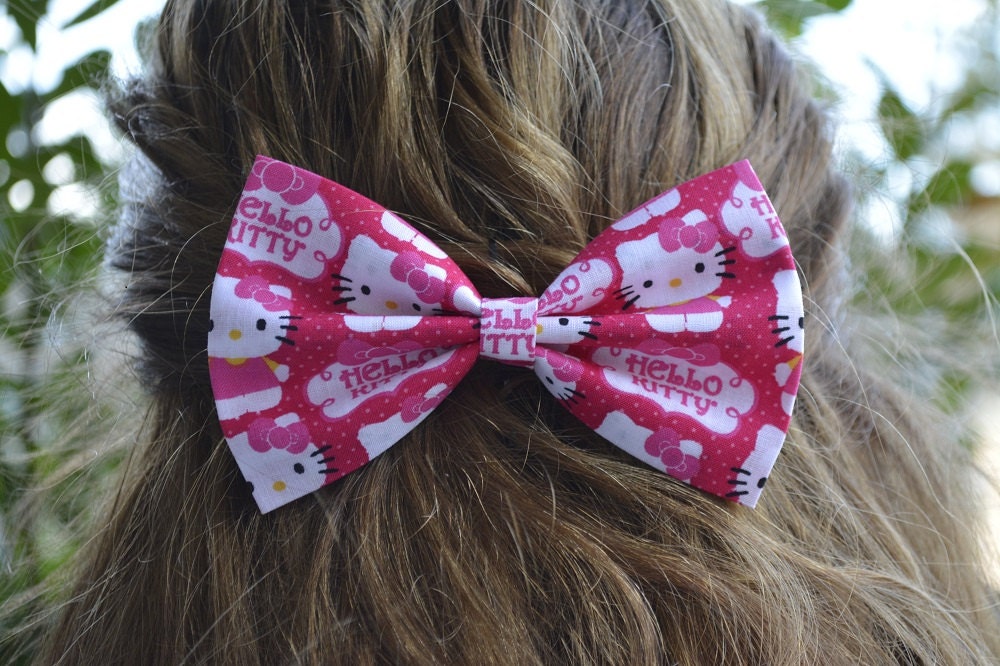 Hello Kitty hair bow fabric hair bow hair bow for girls
