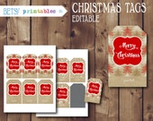 Popular items for christmas tags on Etsy