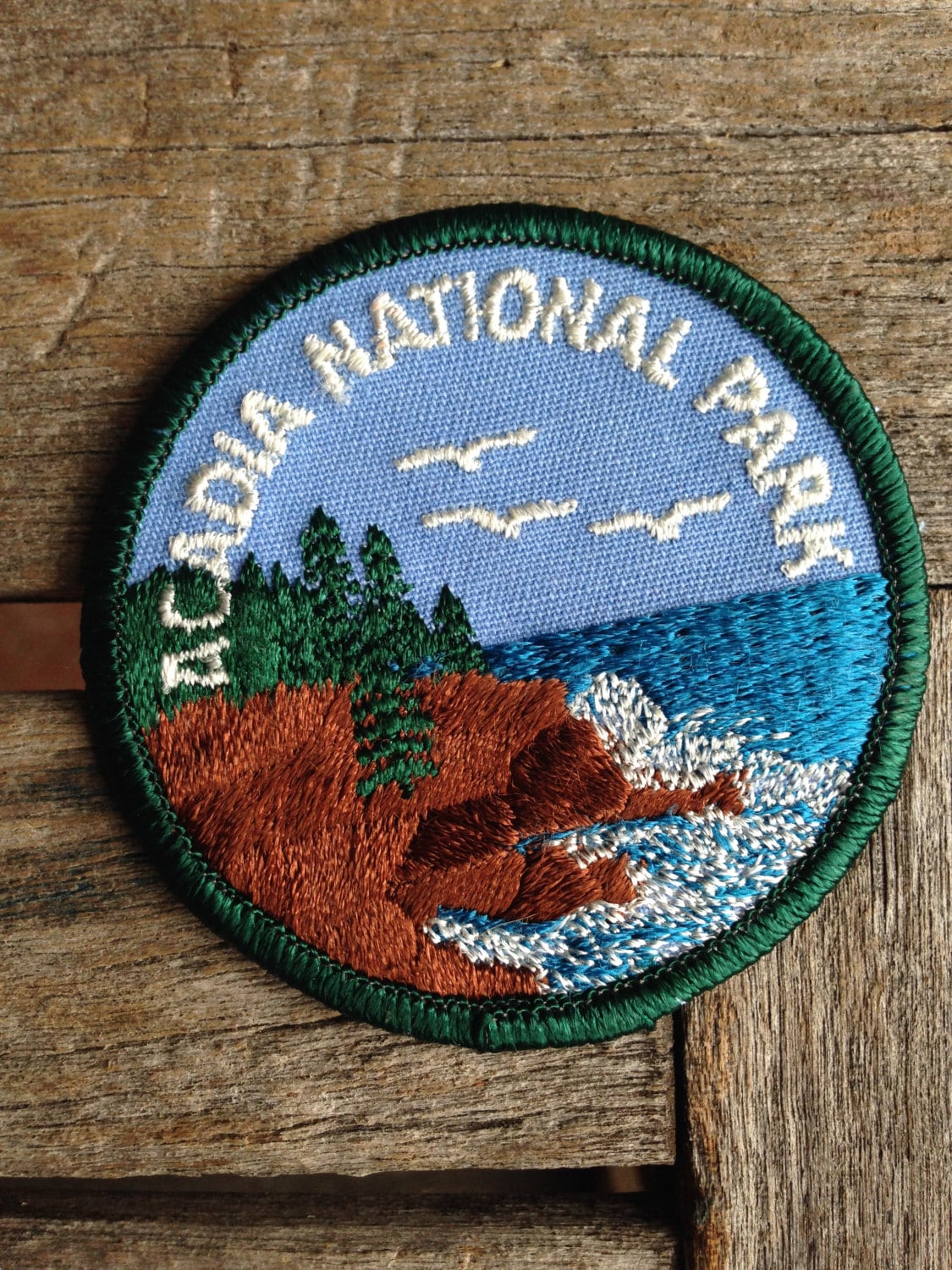 Acadia National Park Maine Vintage Travel Patch