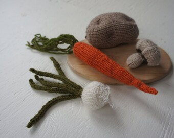 Knitted vegetables | Etsy