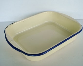 Popular items for enamel baking pan on Etsy