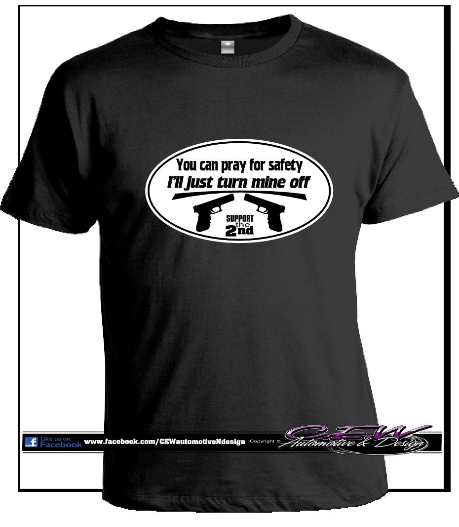 anti-gun control T Shirt clothing NRA rifle decal shotgun