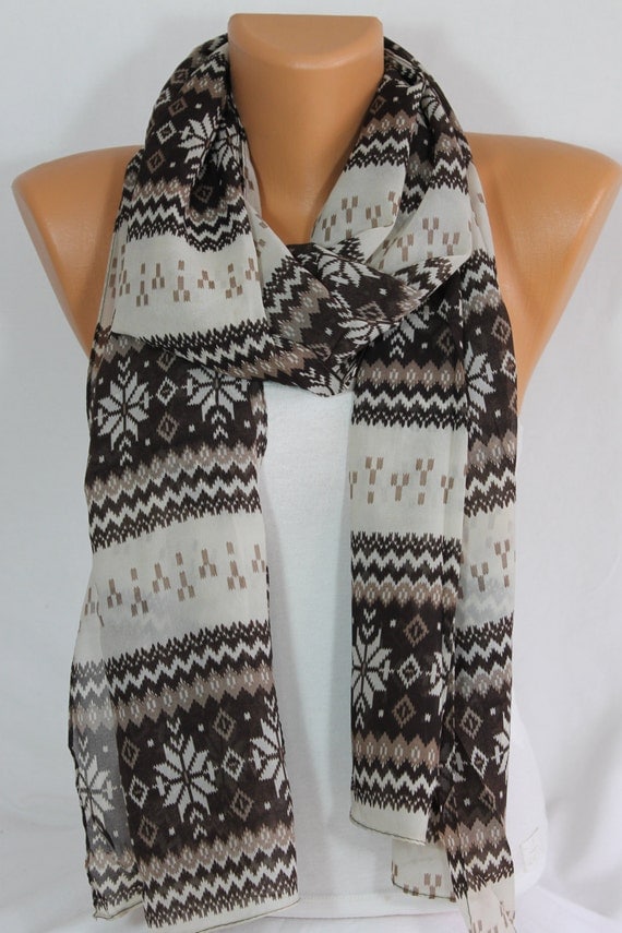 Brown Scarf Light Brown Scarf Chiffon Scarf Lightweight Scarf