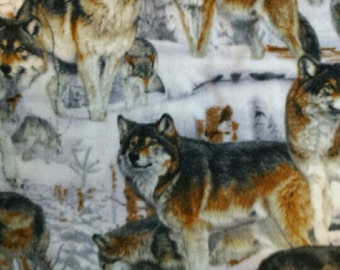 Wolves fleece | Etsy