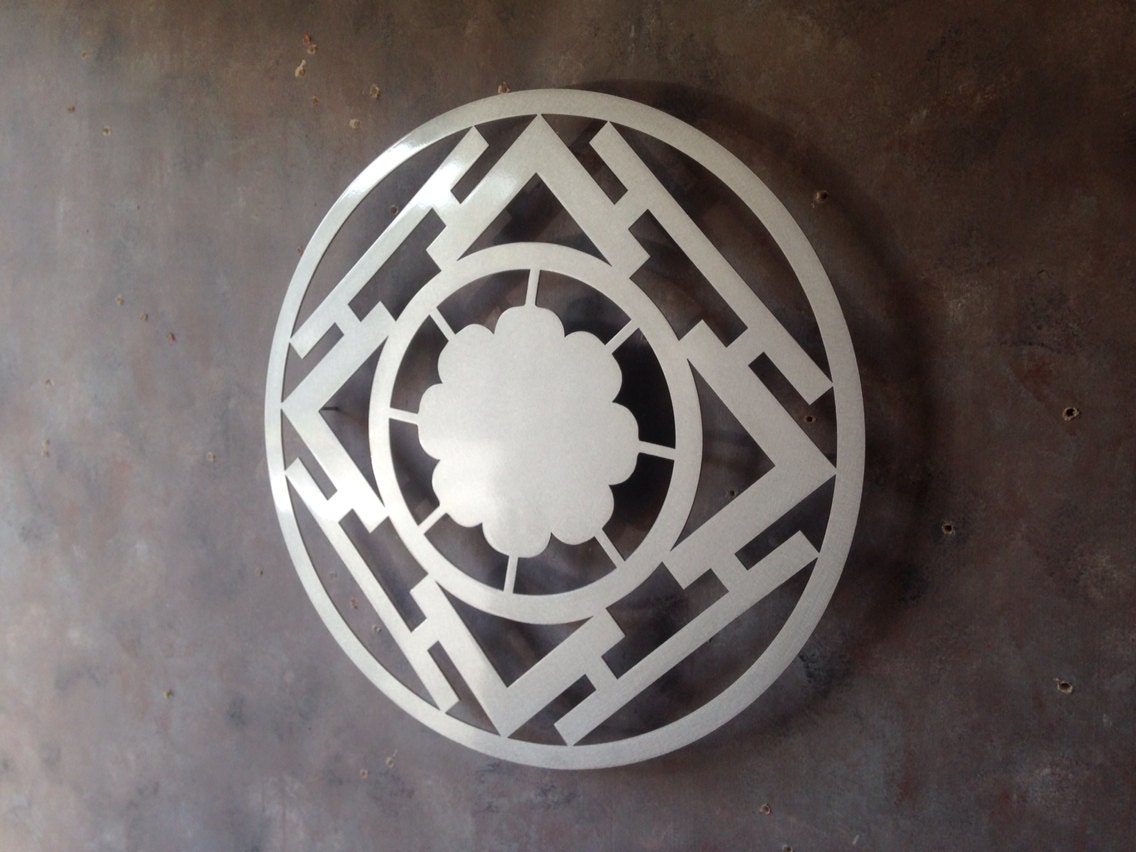 New Moon Mandala Sacred Geometry Metal Wall Art Sacred