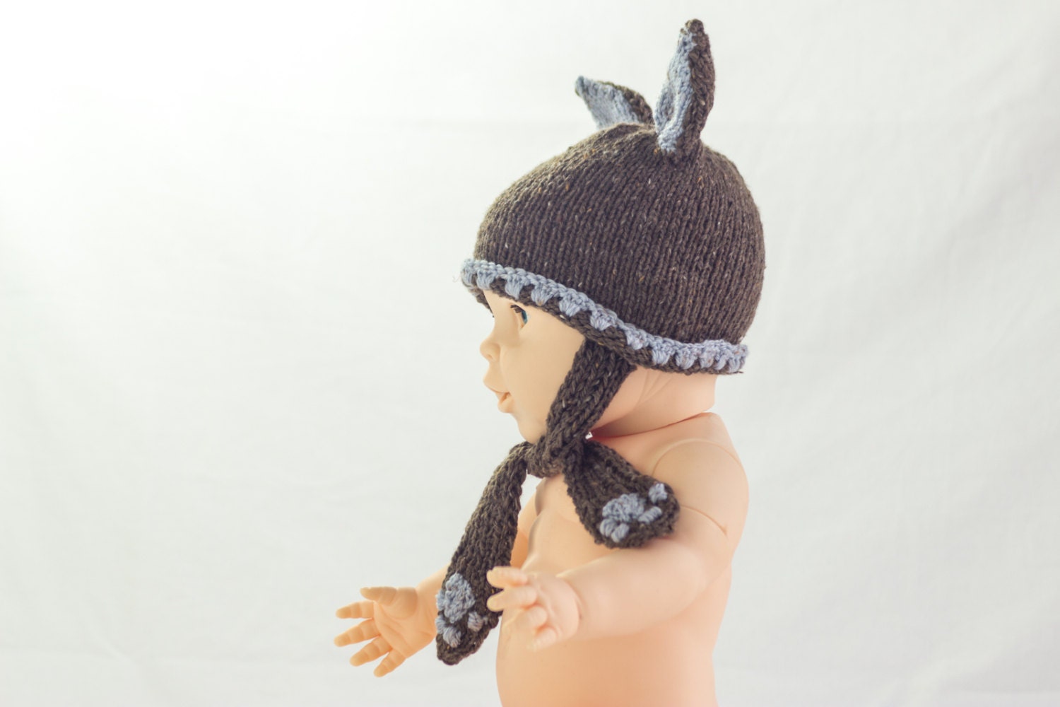 KNITTING PATTERN Easy Bunny Hat Easter Knitting Pattern