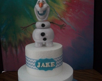 Popular items for olaf cake topper on Etsy
