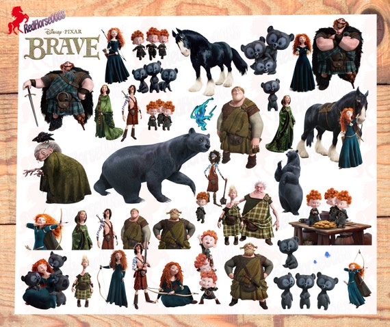 39 Disney Pixar Brave Character PNG Images by RedHorse0088 on Etsy