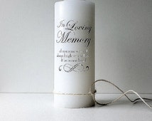 Popular items for in memory candle on Etsy