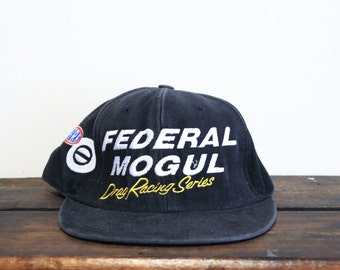 Vintage Federal Mogul Drag Racing Series NHRA Hot Rod Hat Snapback ...