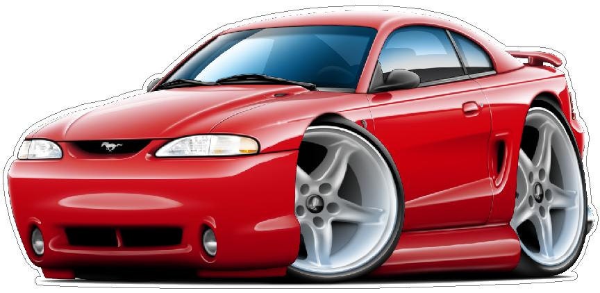 1994 1998 FORD MUSTANG COBRA vinyl decal by FatCatWallGraphics