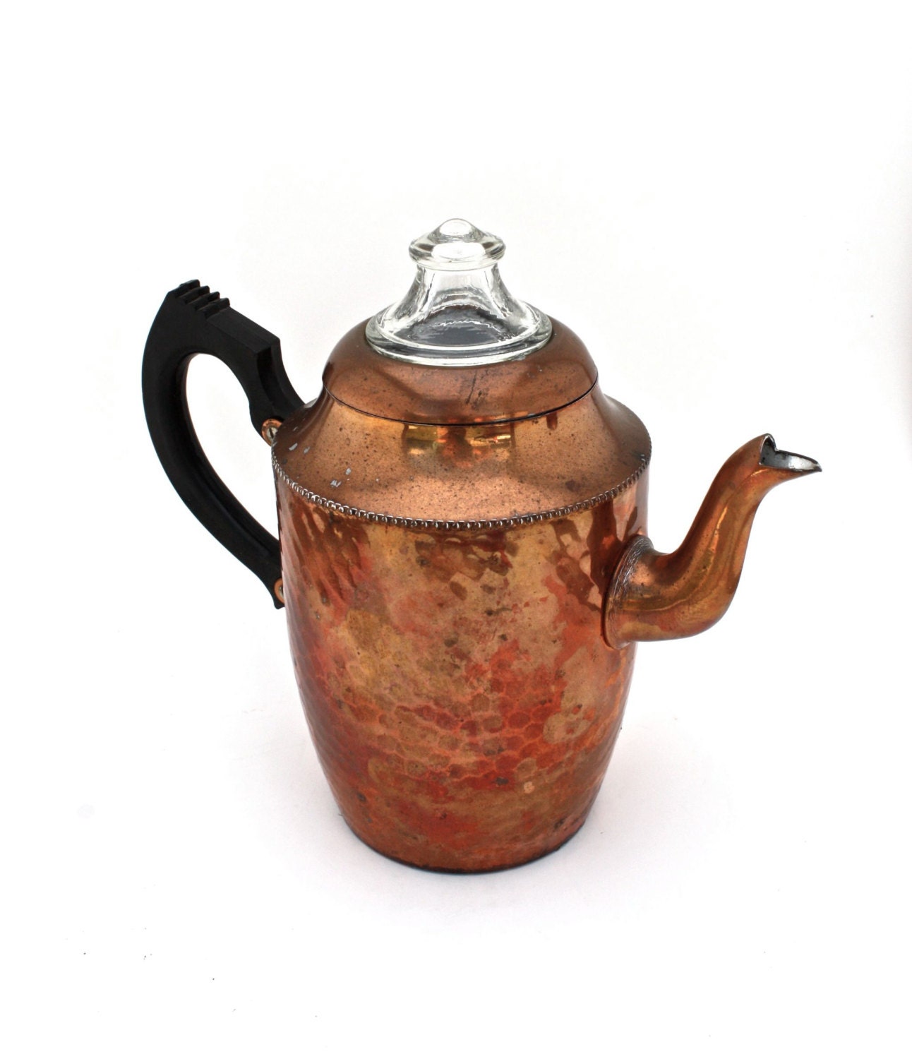 1920s honeycomb copper coffee percolator – English Sona Ware aluminum ...