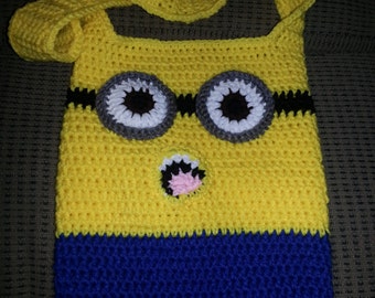 Crochet minion purse | Etsy