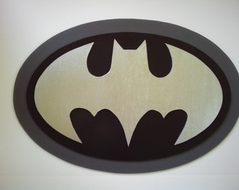 Batman Symbol 3-D Silver