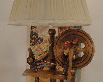 Popular items for spinning wheel lamp on Etsy