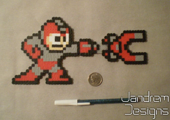 Mega Man Magnet Missile bead sprite