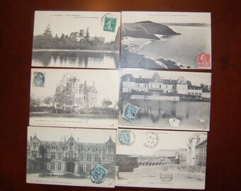 CANADIAN-FRENCH POSTCARD lot of 6 see pics