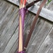 Purple Leather Quiver Right side reverse draw