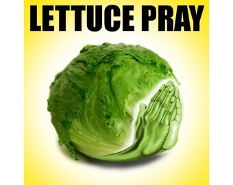 Lettuce pray | Etsy