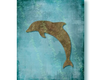 Dolphin art | Etsy
