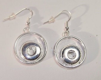 Circle MINI snap earrings Glammy mini snap jewelry
