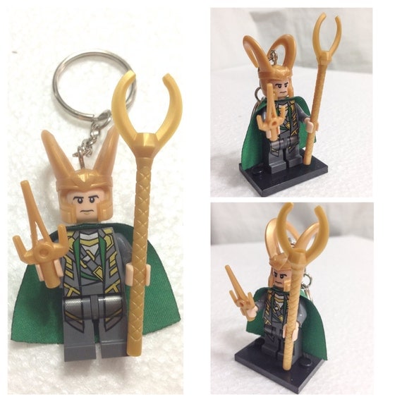 Lego® LOKI Keychain Thor of The Avengers Superhero Keychain