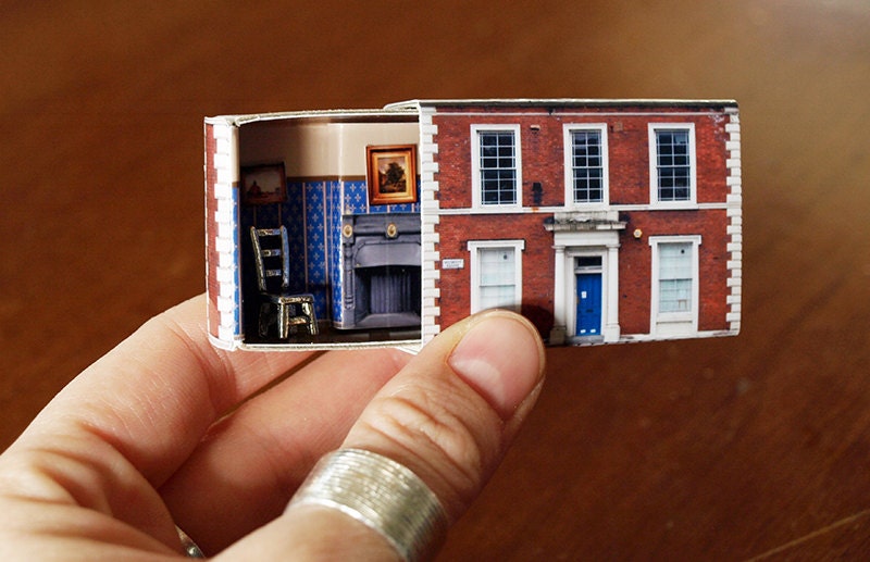Matchbox House: Miniature Room inside a Matchbox