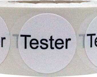 Tester stickers | Etsy
