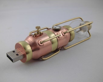 Popular items for steampunk usb drive on Etsy