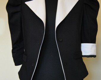 Black Women Tailcoat appropriate for Work