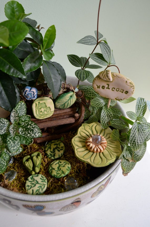 Items similar to Fairy Garden Kit: Meadow Flutter gift set 9 items on Etsy