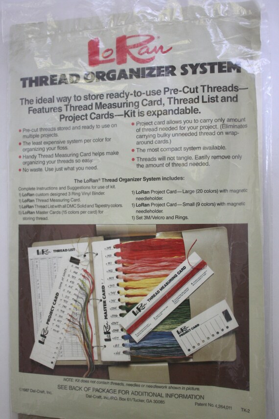 New Lo Ran Thread Organizer System for Cross Stitch Floss