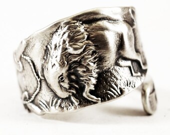 Popular items for bison ring on Etsy
