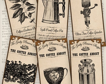 Unique vintage coffee label related items | Etsy
