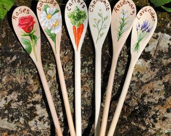 Popular items for painted wooden spoon on Etsy