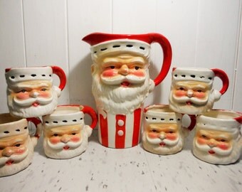 Popular items for santa pitcher on Etsy