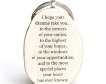 Graduation keychain graduation gifts Inspirational quote keychain going ...