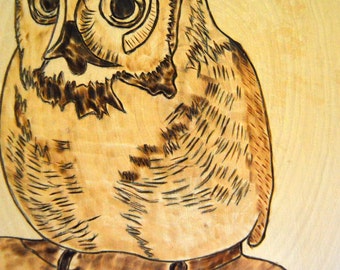 Popular items for owl pyrography on Etsy