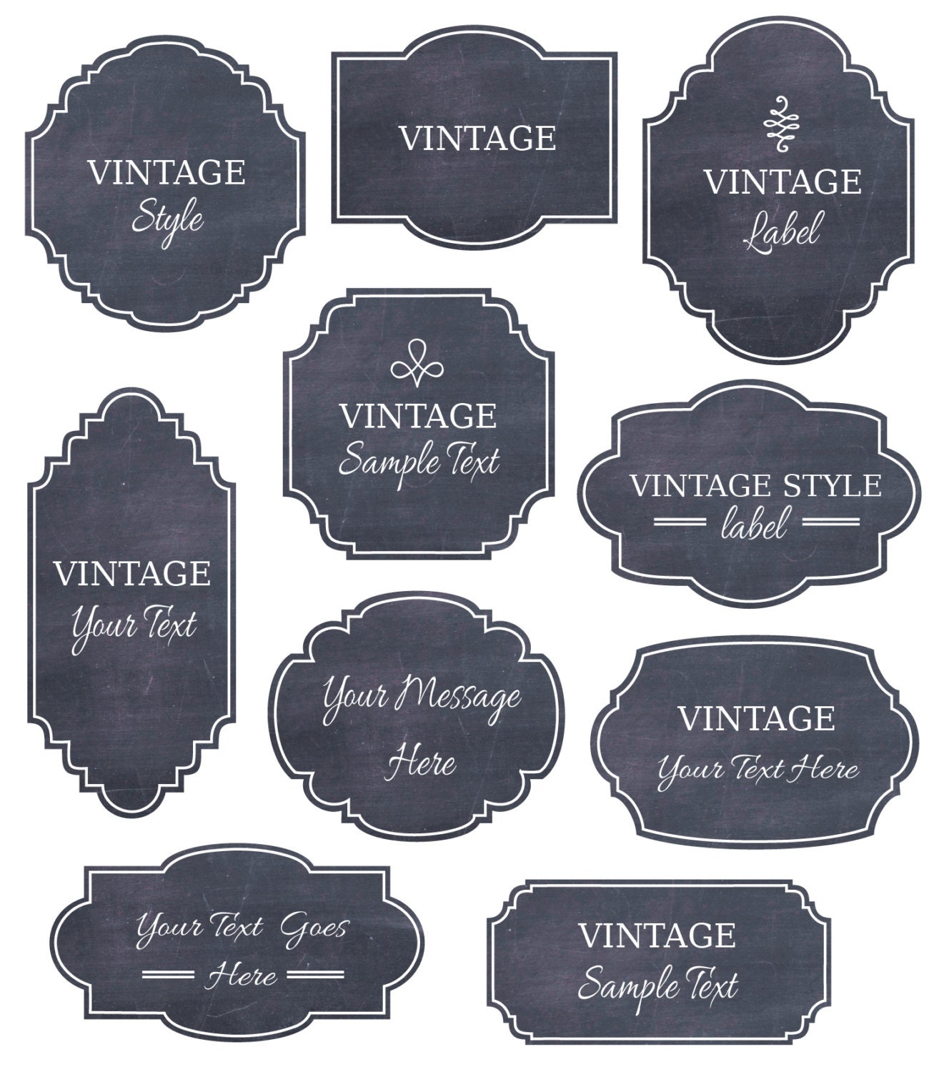 Chalkboard Label Template