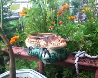 Popular items for alligator planter on Etsy