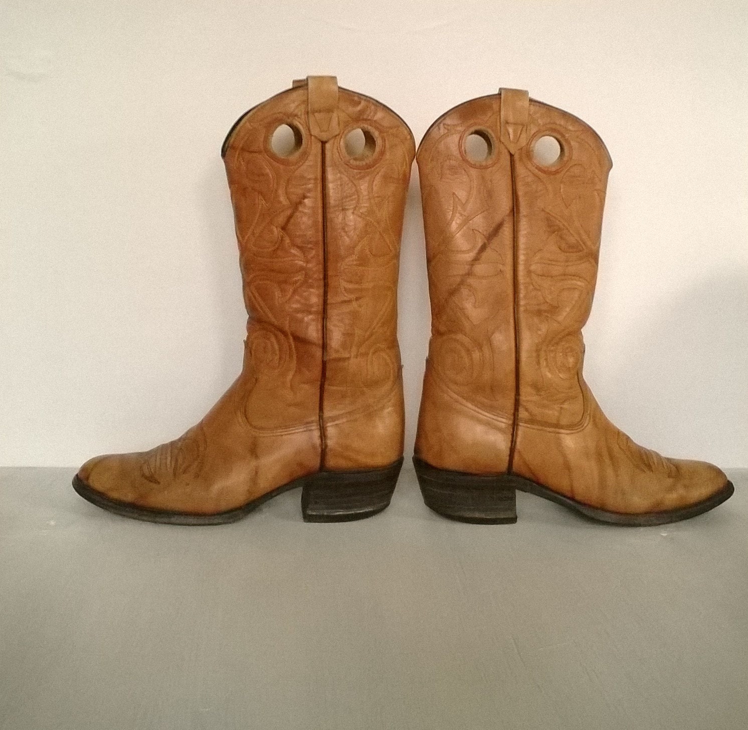 Leather Cowboy Boots Cowgirl Rust Rusty Brown Accessories Western Wear ...