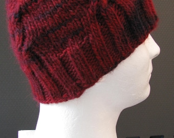 Instant Download Knit Hat Knitting Pattern for Men's Hat