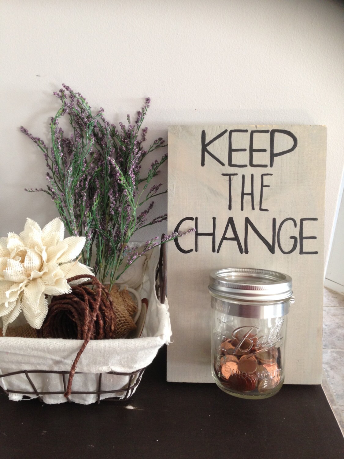 Keep The Change. A loose change container. Available in
